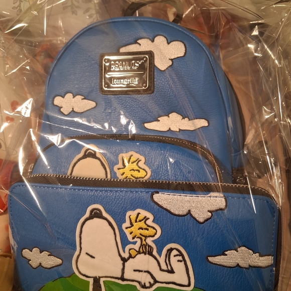 Loungefly | Bags | Loungefly Blue Snoopy And Woodstock Kids Backpack ...